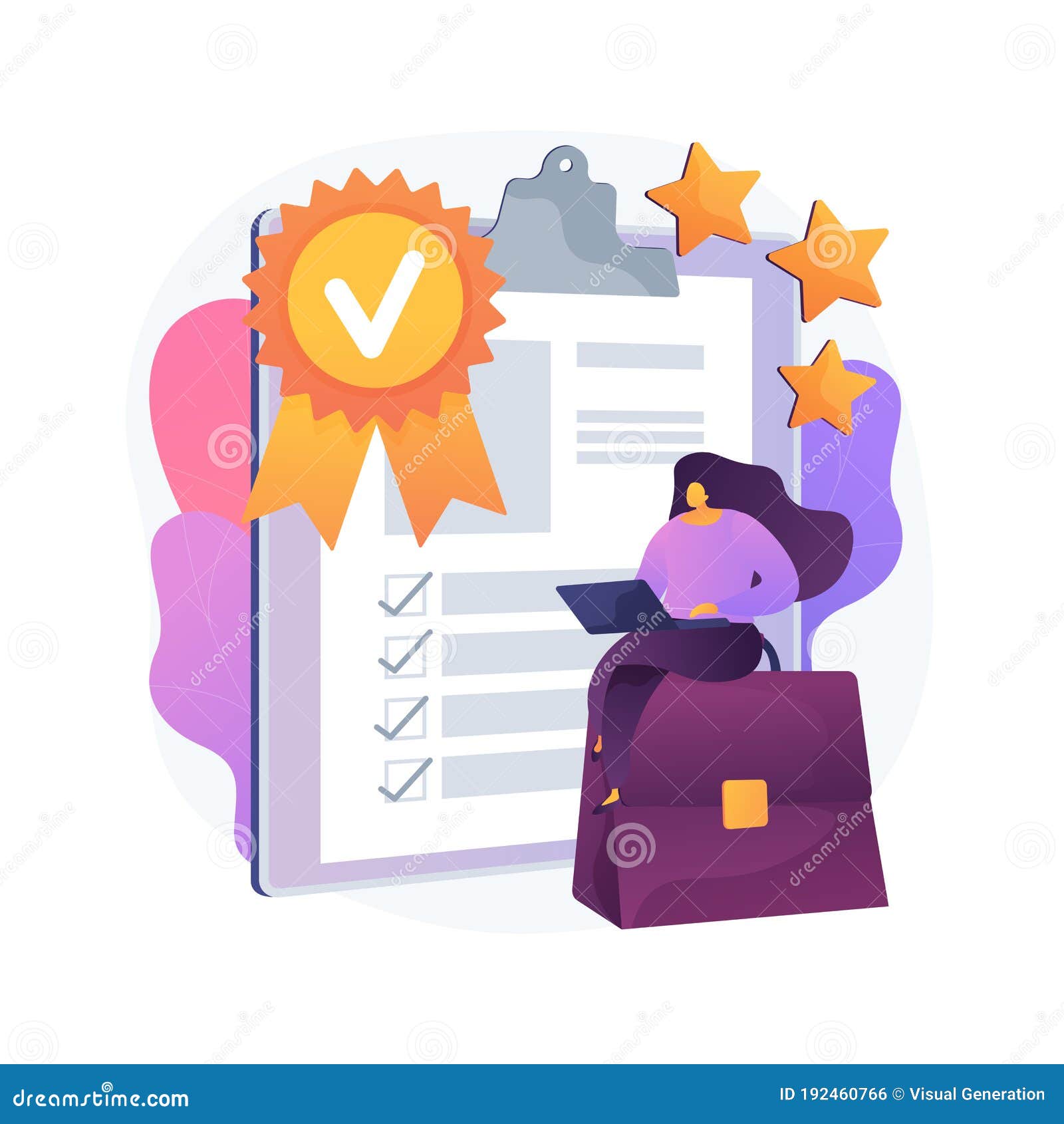 Quality Work Abstract Concept Vector Illustration. Stock Vector ...