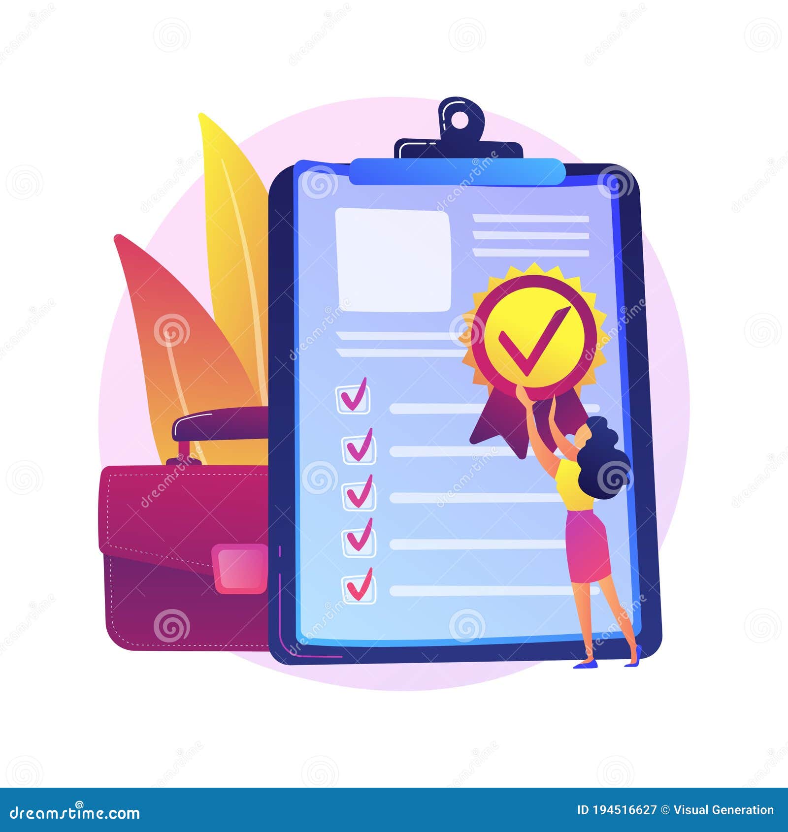 Quality Work Abstract Concept Vector Illustration. Stock Vector ...