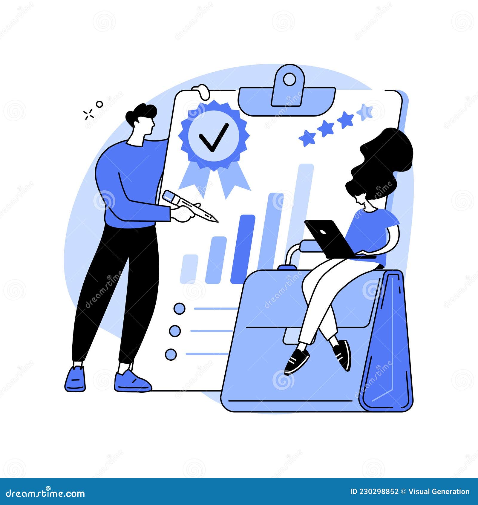 Quality Work Abstract Concept Vector Illustration. Stock Vector ...