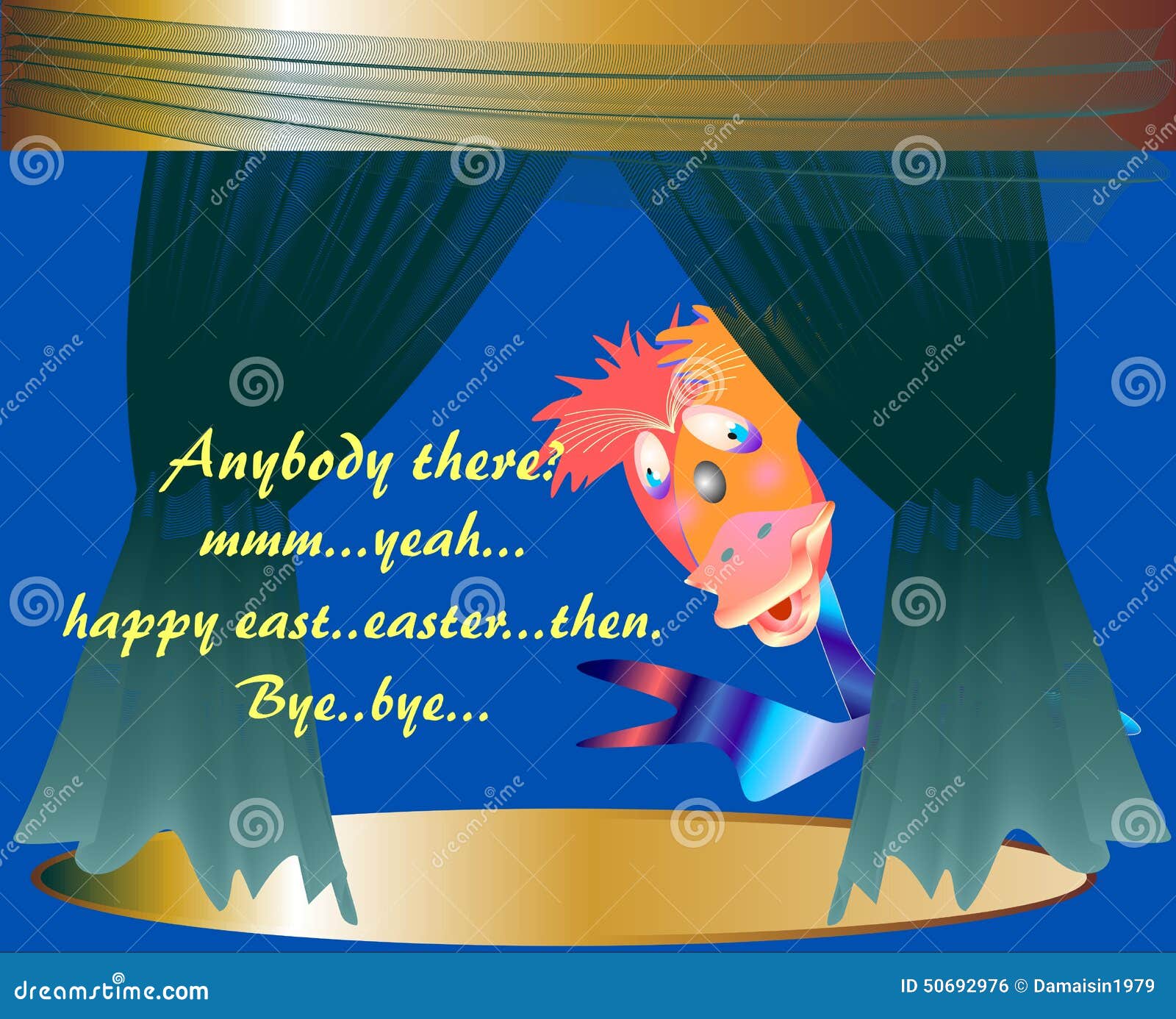 Qualquer um lá? ilustração stock. Ilustração de projetos - 50692976