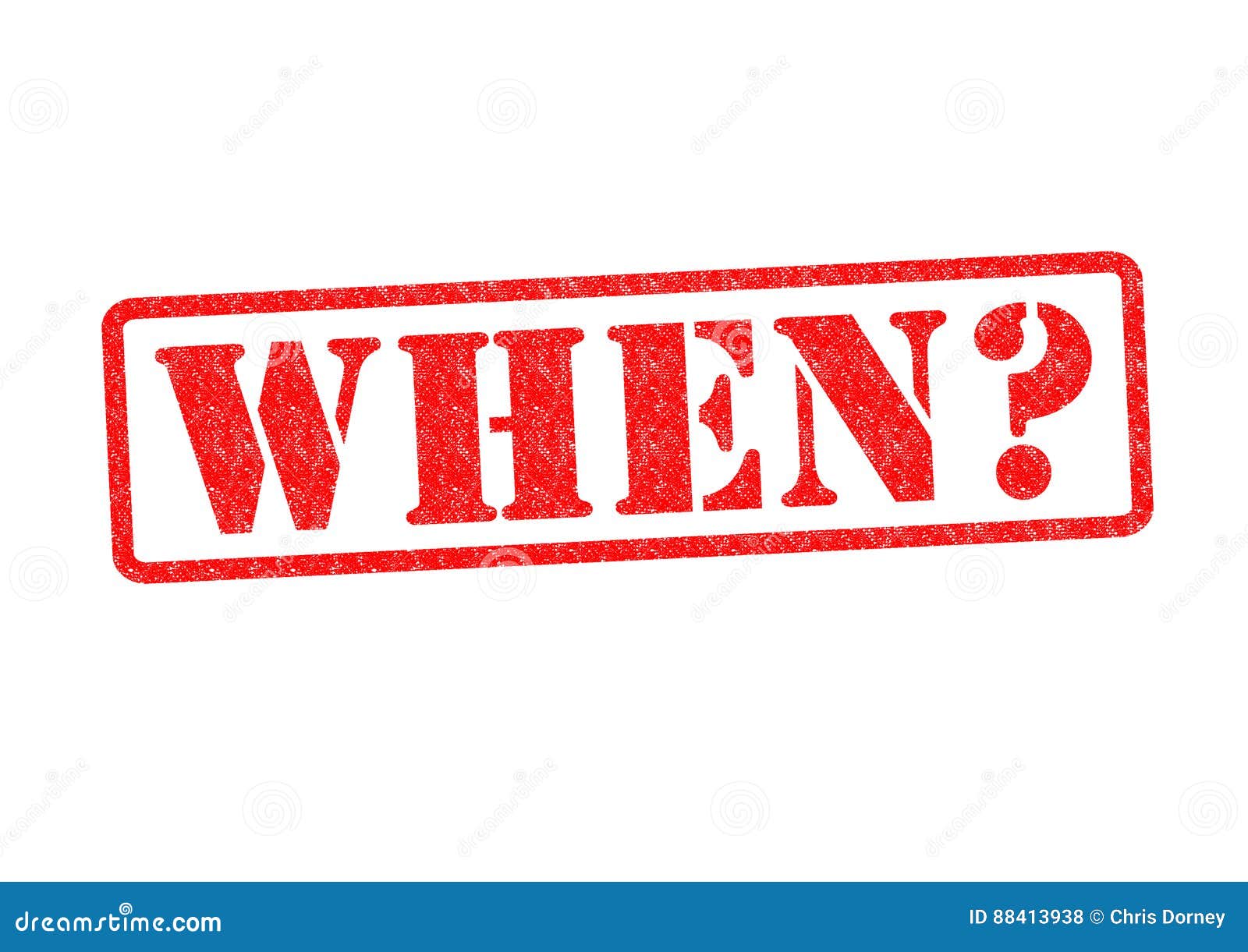 QUAND ? illustration stock. Illustration du caoutchouc - 88413938