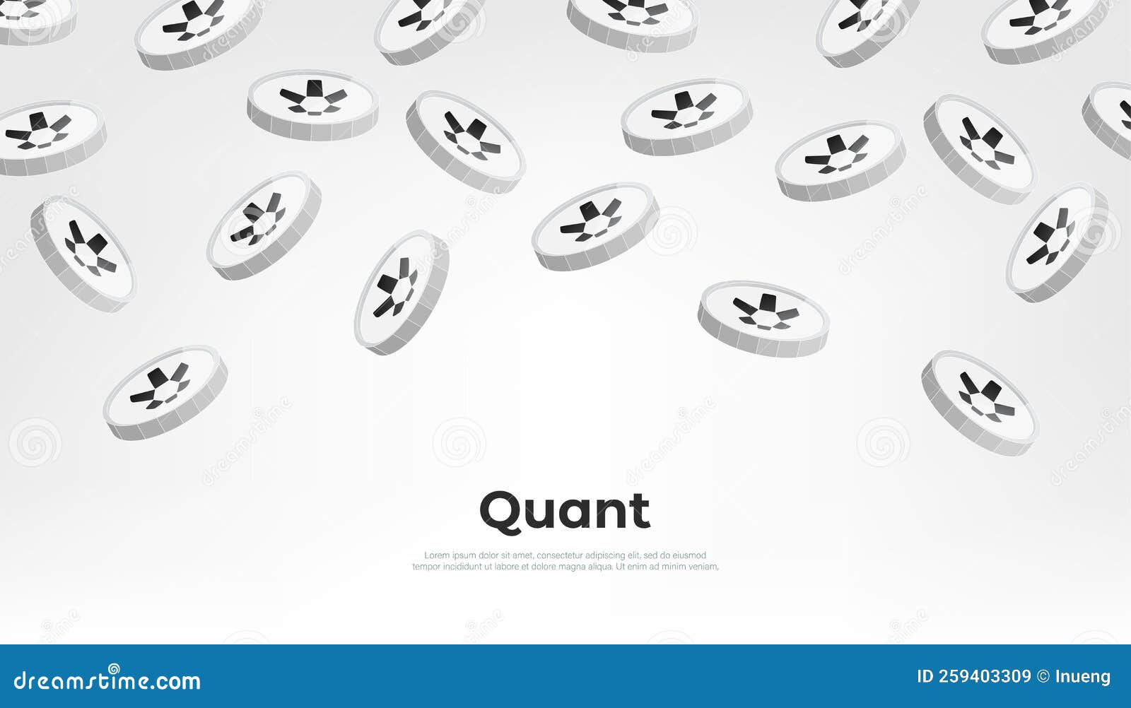 Quant Cryptocurrency, Qnt Token Sign And Logo On Golden Coin, 3d ...