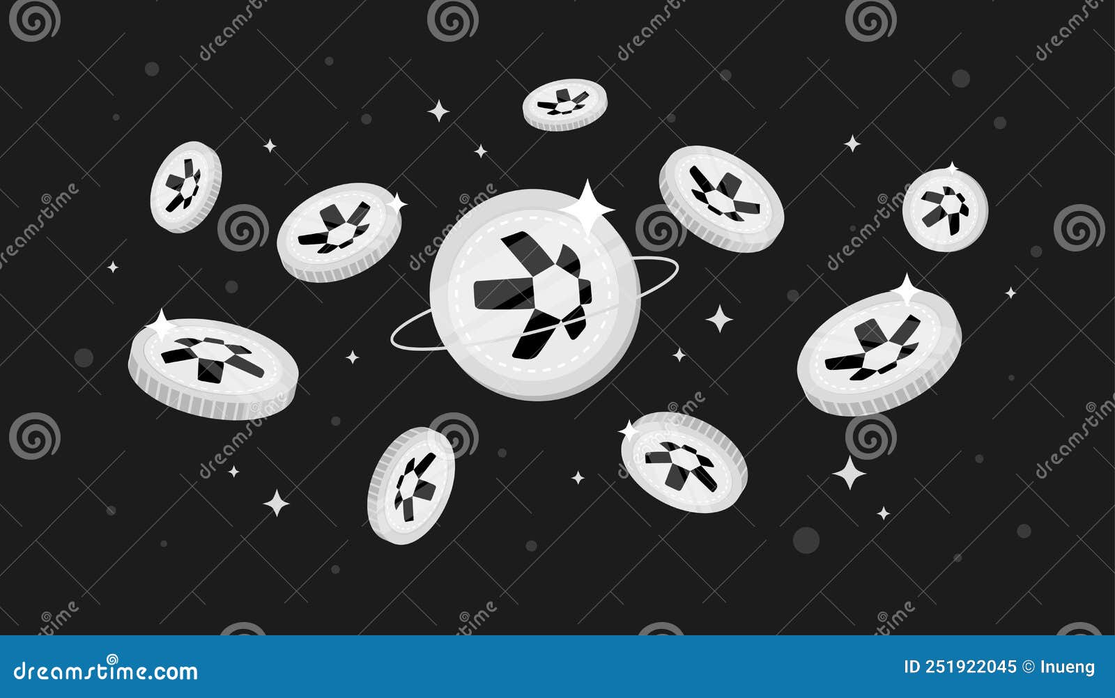 Quant Cryptocurrency, Qnt Token Sign And Logo On Golden Coin, 3d ...