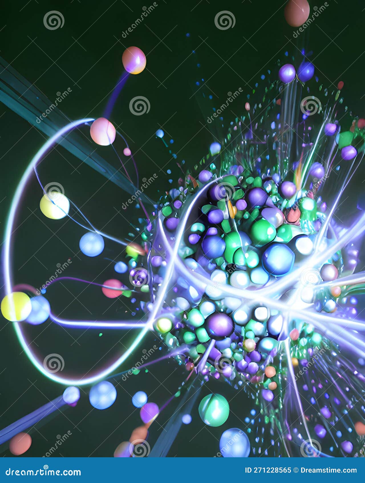 Quantum parts stock illustration. Illustration of engineering - 271228565