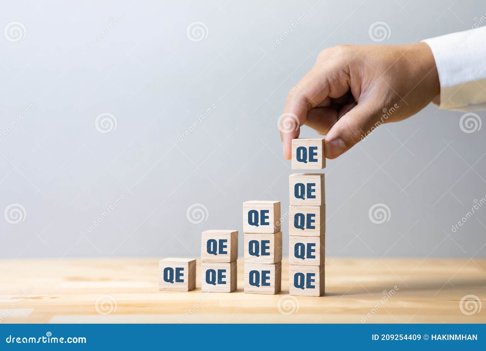 Quantitative Easing or Economy Concepts with Qe Sign Increase Stock ...