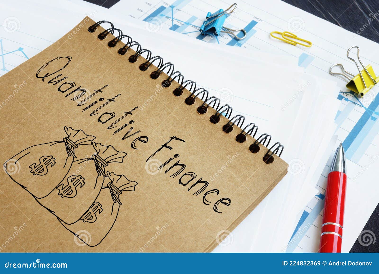 Quantitative Finance is Shown on the Business Photo Using the Text ...