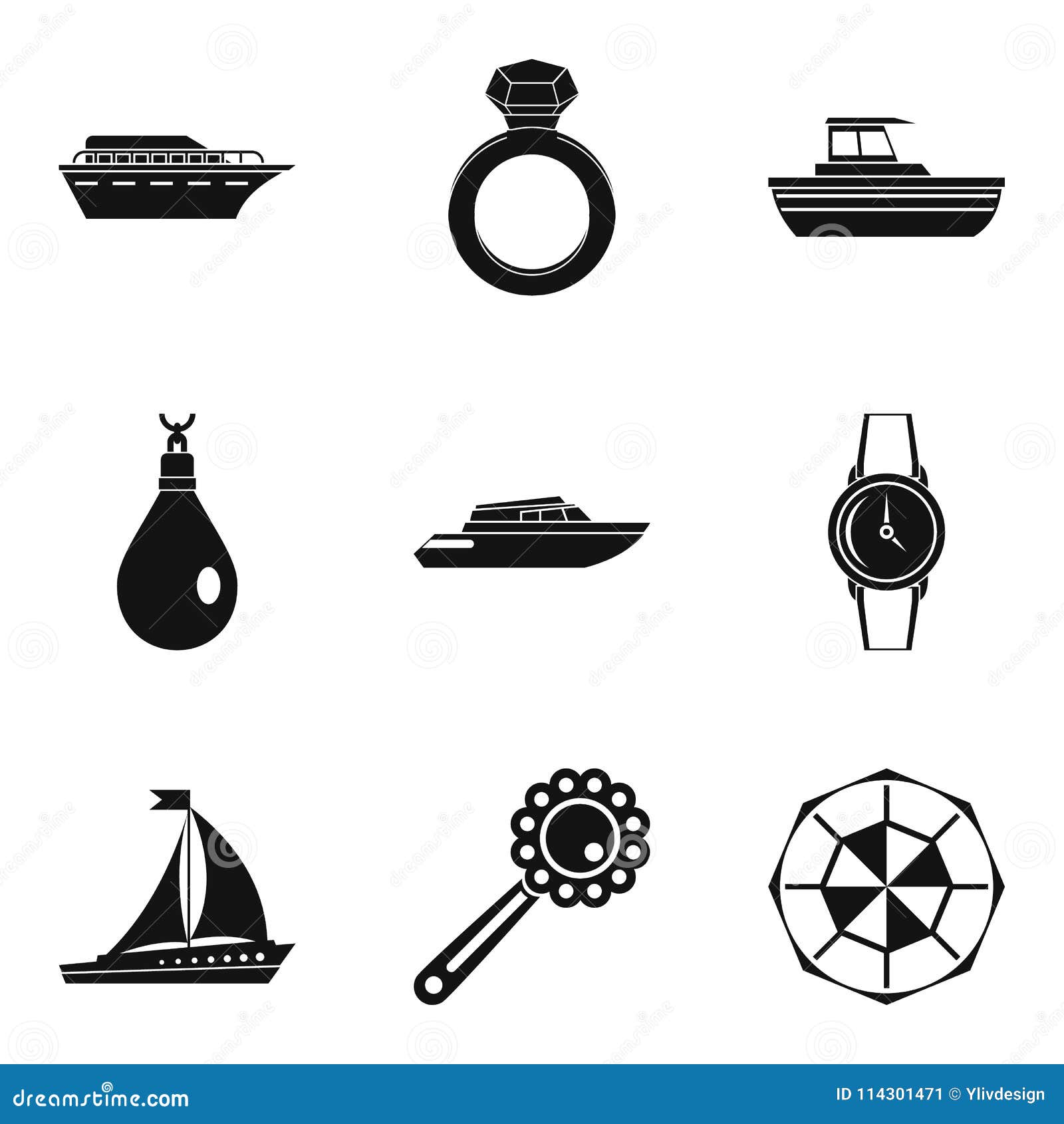 Quantity Icons Set, Simple Style Stock Vector - Illustration of people ...