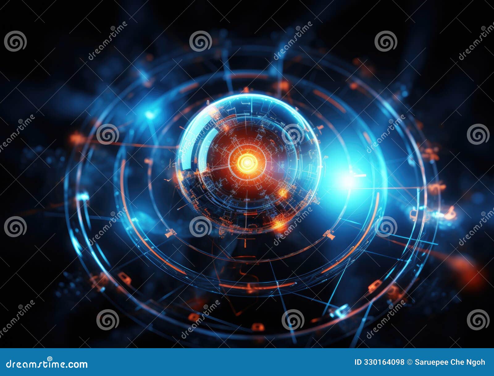 Quantum Abstract Technology Background Hardware Quantum Form Future ...