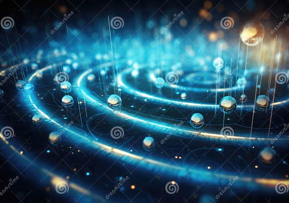 Quantum Abstract Technology Background Hardware Quantum Form Future ...