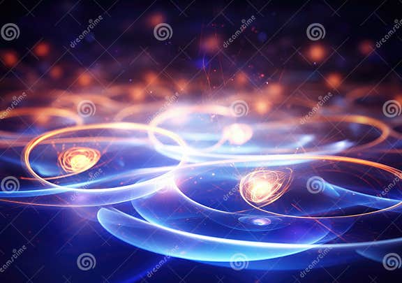 Quantum Abstract Technology Background. Hardware Quantum Form. Future ...