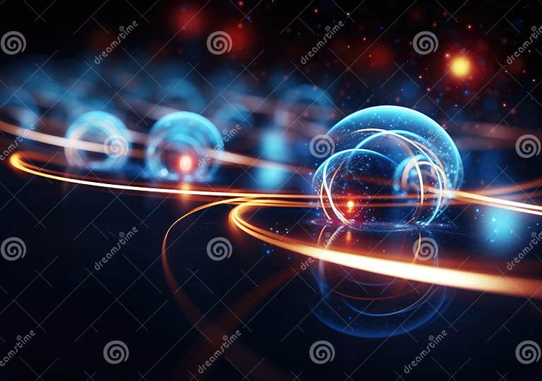 Quantum Abstract Technology Background Hardware Quantum Form Future ...