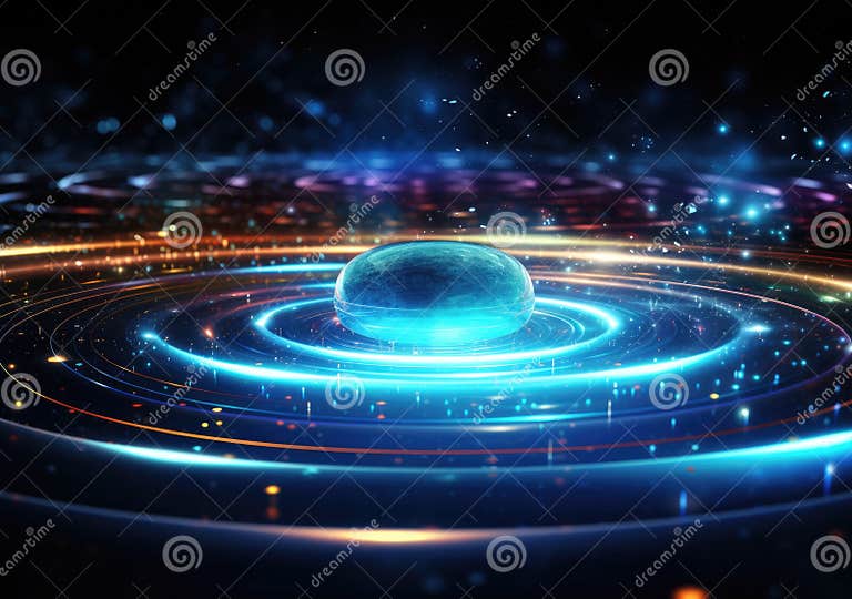 Quantum Abstract Technology Background Hardware Quantum Form Future ...