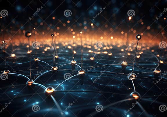 Quantum Abstract Technology Background Hardware Quantum Form Future ...