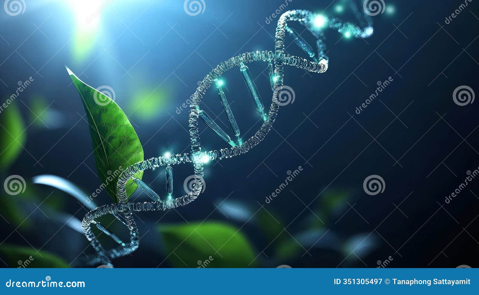 Quantum AI and Genetic Engineering Biotechnology Genetic Code DNA Plant ...