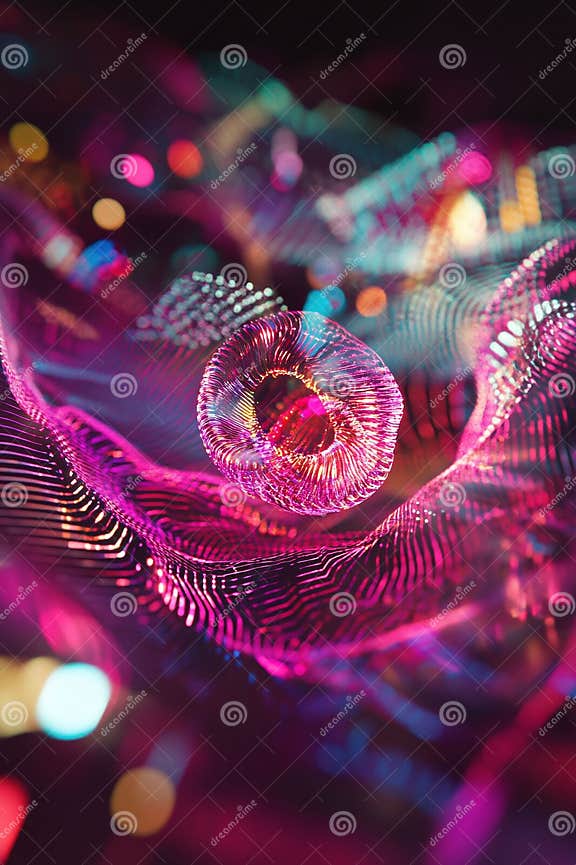 Quantum Algorithm Visualization in 3D Space Stock Illustration - Illustration of computational ...