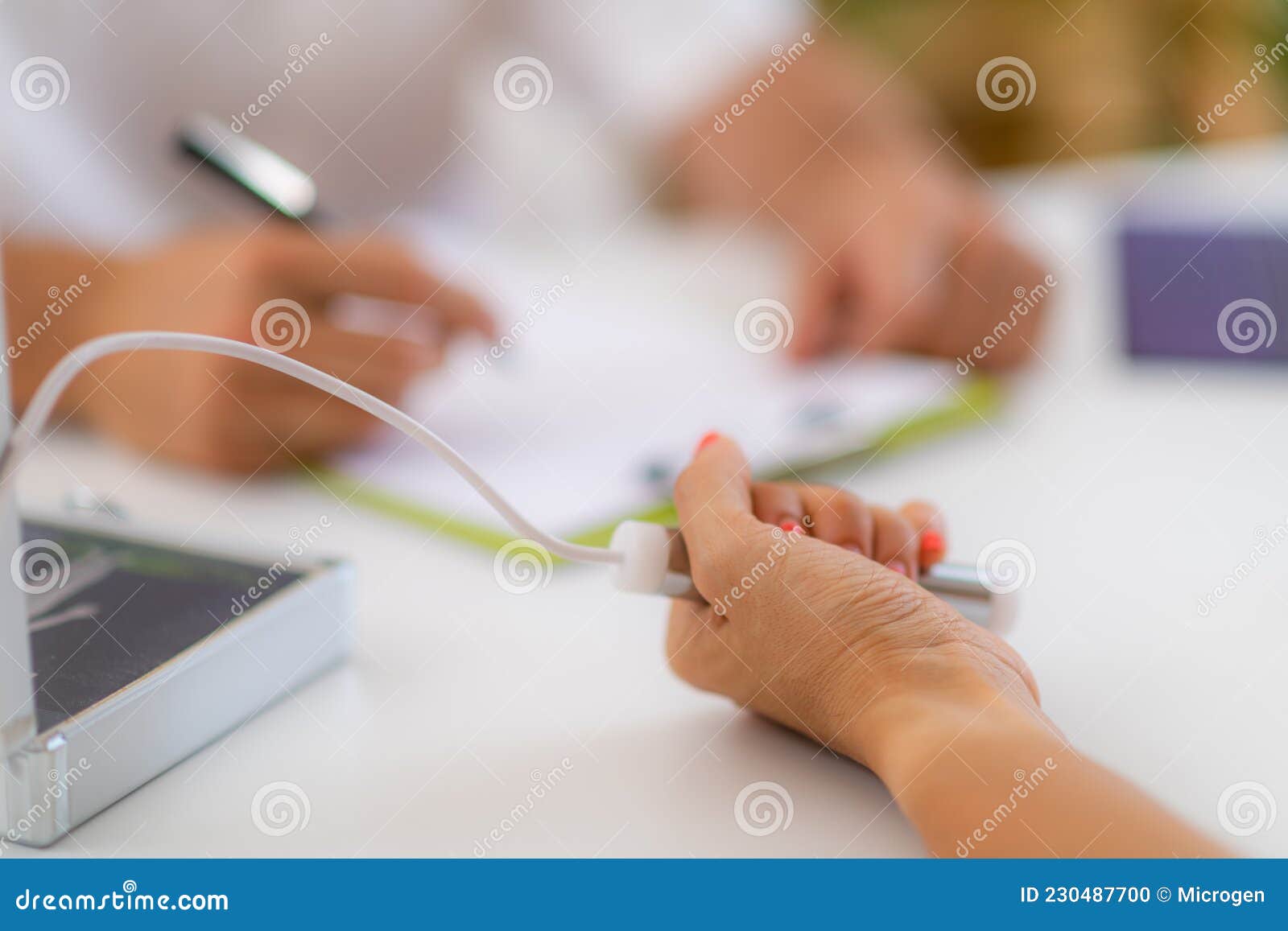 Quantum Body Analysis Concept Stock Photo - Image of magnetic ...