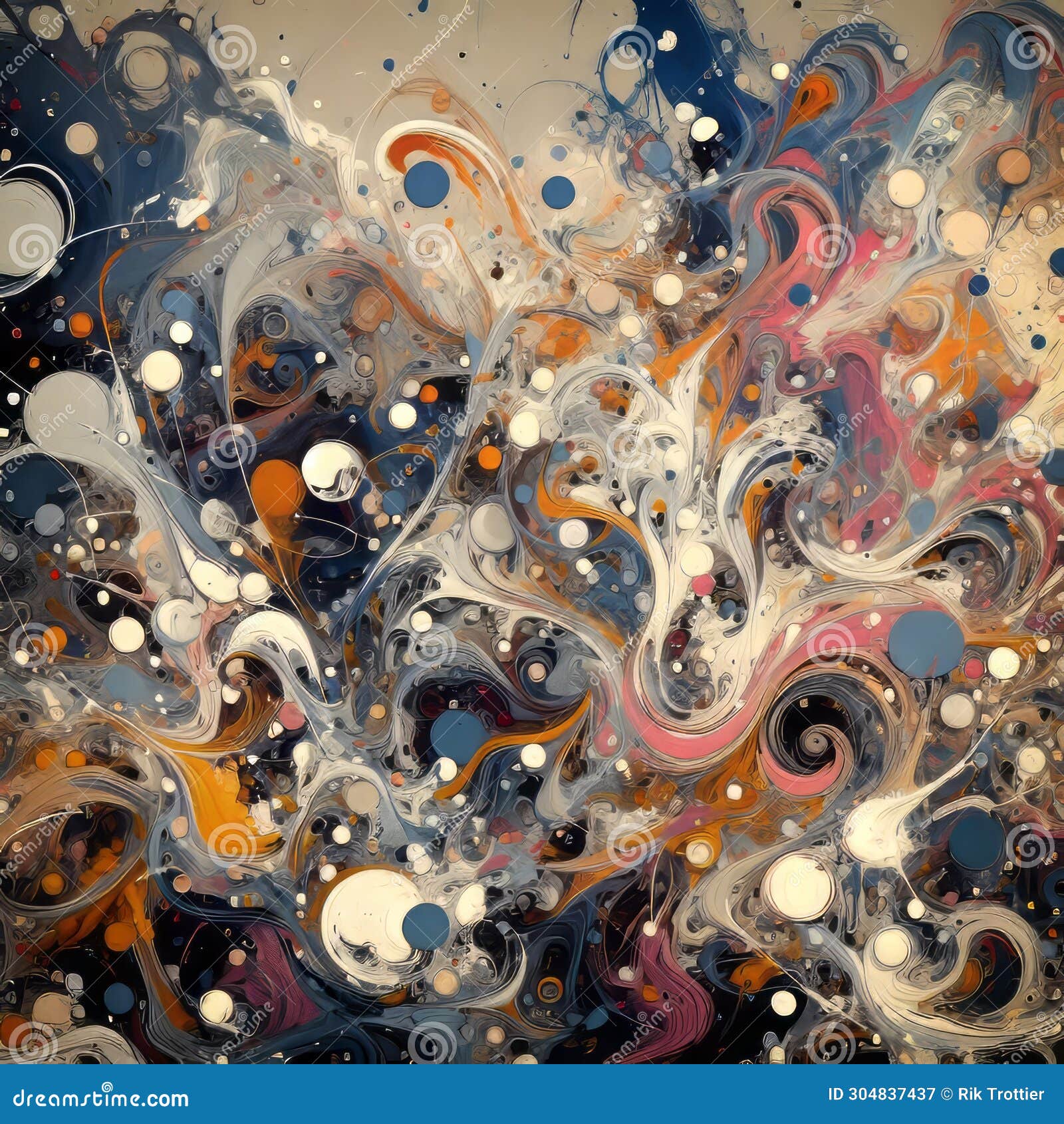 Quantum chaos impasto stock illustration. Illustration of waves - 304837437