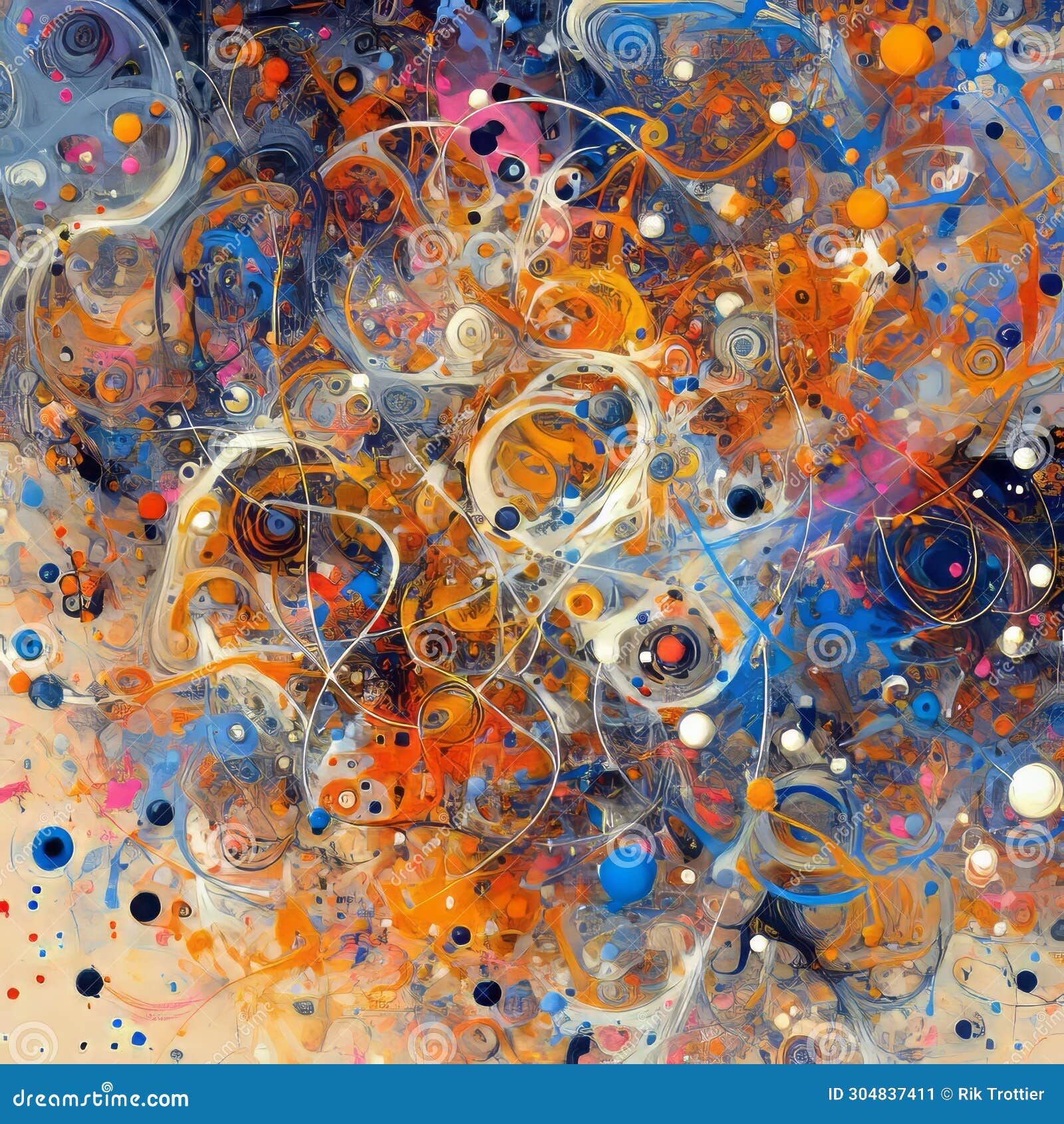 Quantum Chaos Impasto Neutral Stock Illustration - Illustration of ...