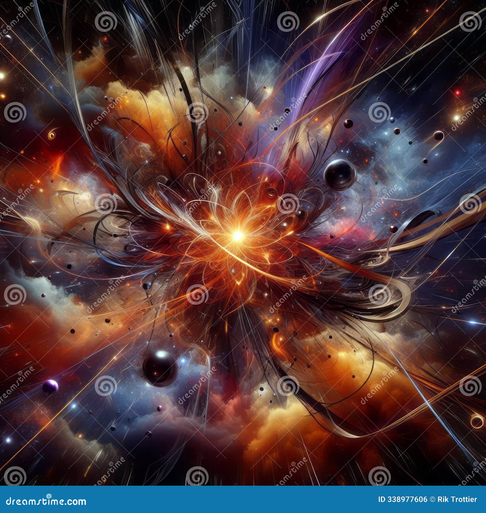 Quantum Chaos stock illustration. Illustration of relationship - 338977606