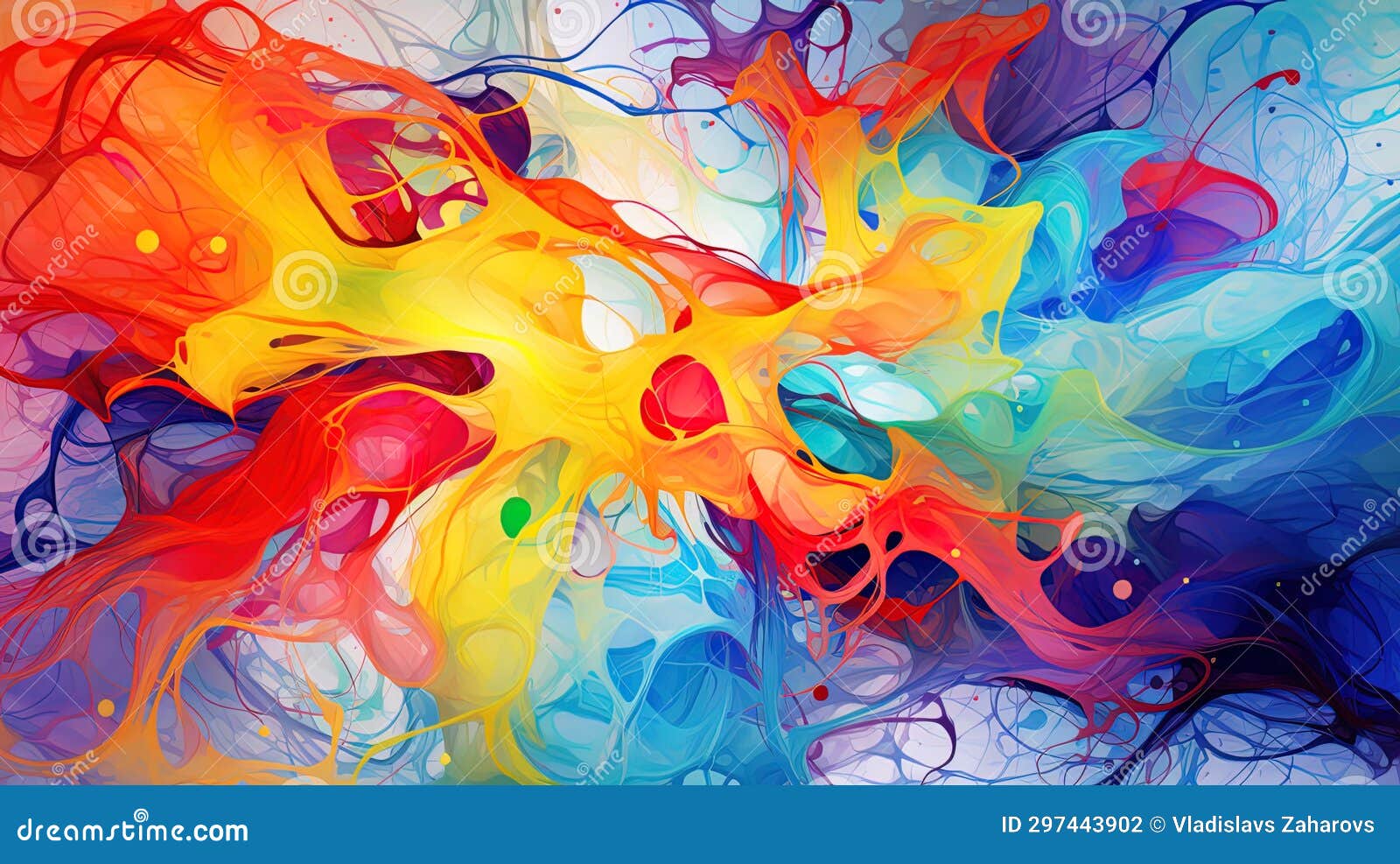 Quantum Chaos Representation: Background Melds Abstract Shapes, Colors ...