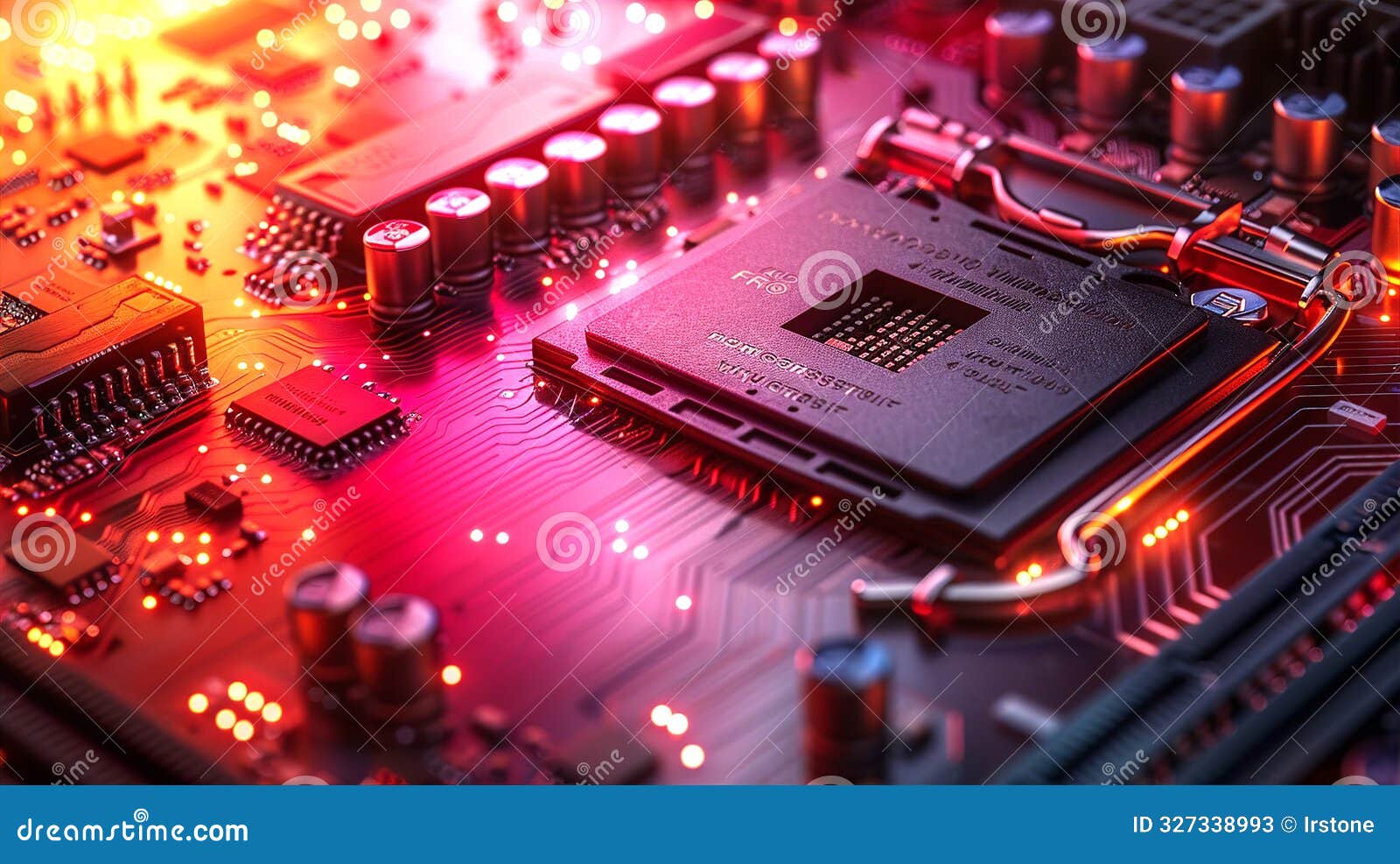 Quantum Chip, Part of Quantum Computer. How Quantum Technology May Look-like Stock Illustration ...