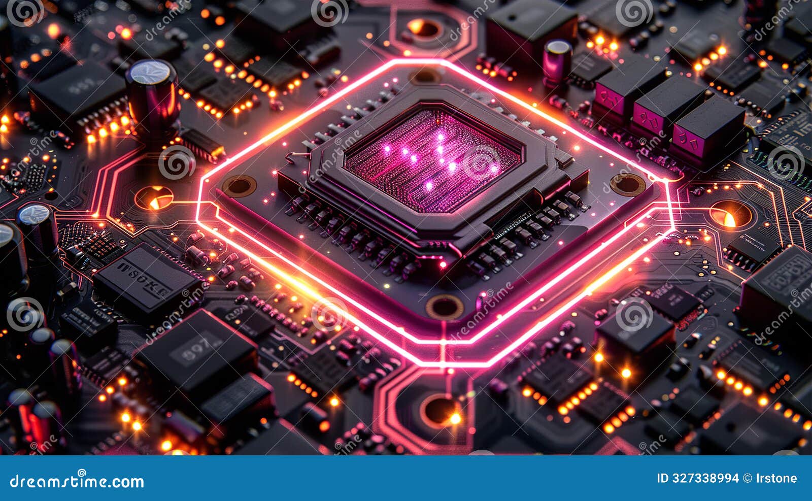 Quantum Chip, Part of Quantum Computer. How Quantum Technology May Look ...