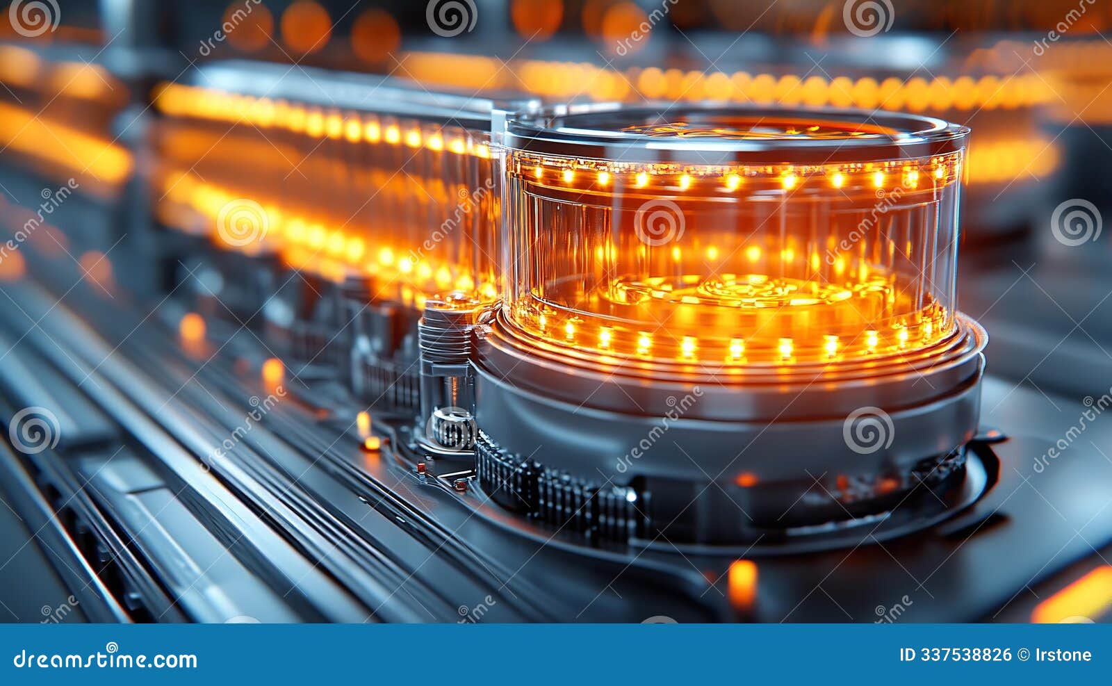 Quantum Chip, Part of Quantum Computer. How Quantum Technology May Look-like Stock Illustration ...