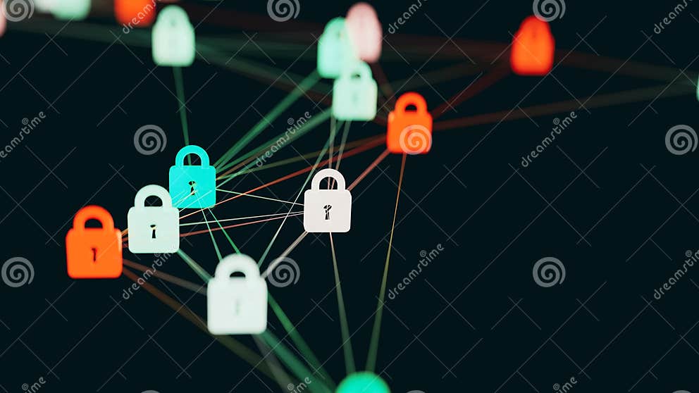 Quantum Communication Cryptography and Internet Security Concept ...