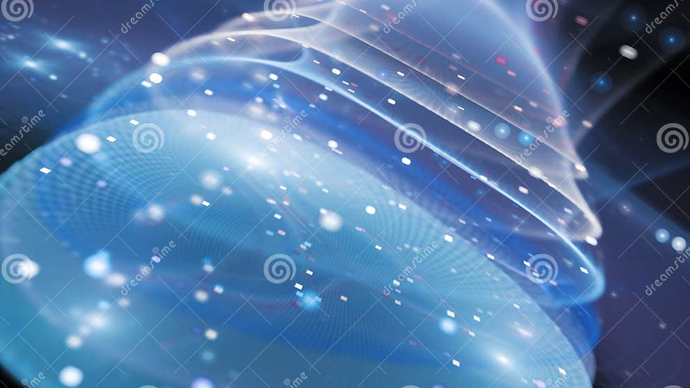 Quantum Computer Abstract Background Stock Illustration - Illustration ...