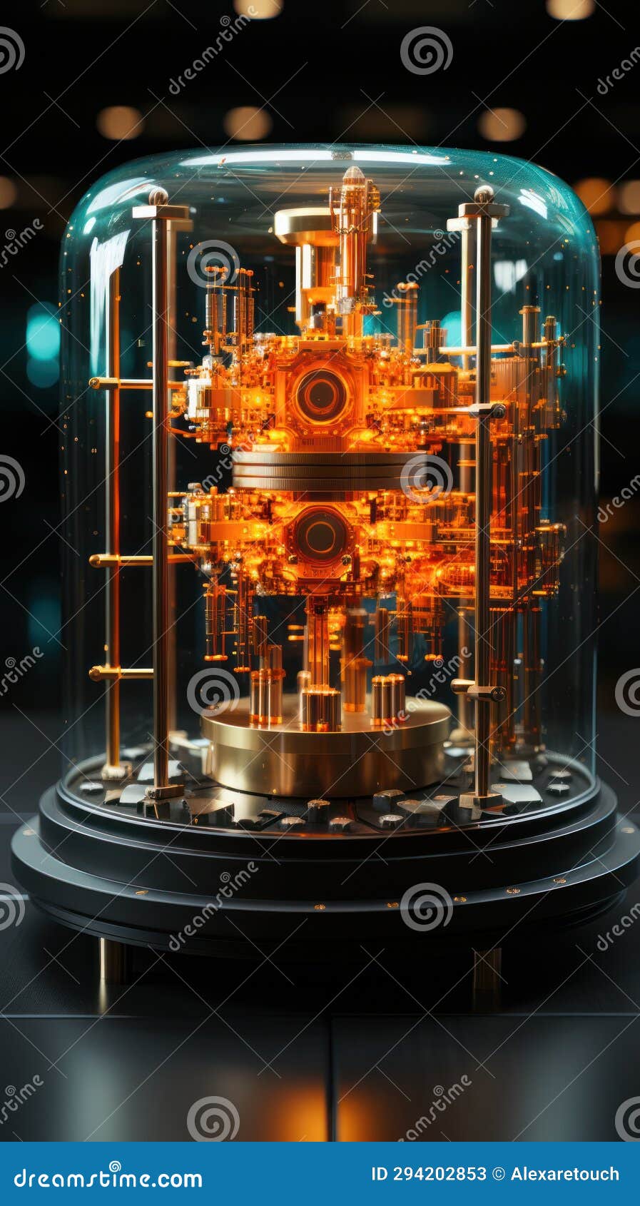 Quantum Computer. Abstract Quantum Computing Circuit with Futuristic ... Quantum Computer. Abstract Quantum Computing Circuit with Futuristic ...
