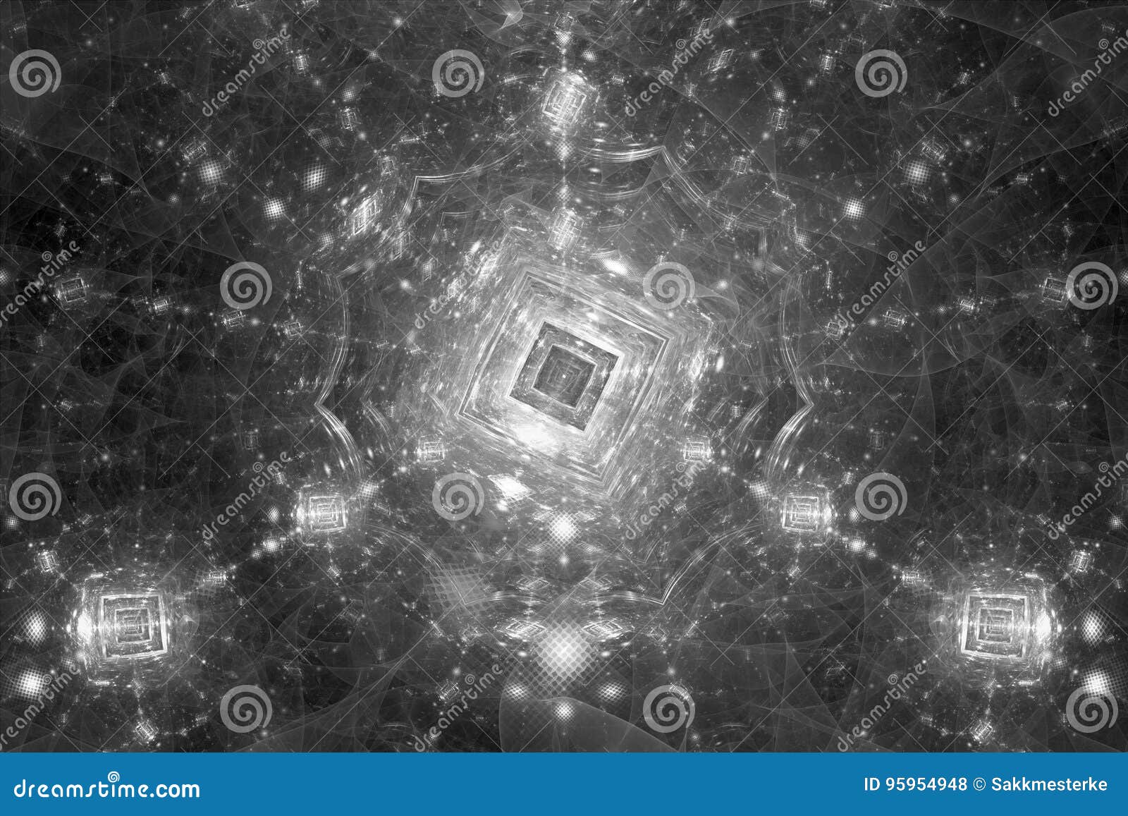 Multiverse Black Hole 3D Illustration Royalty-Free Stock Image ...