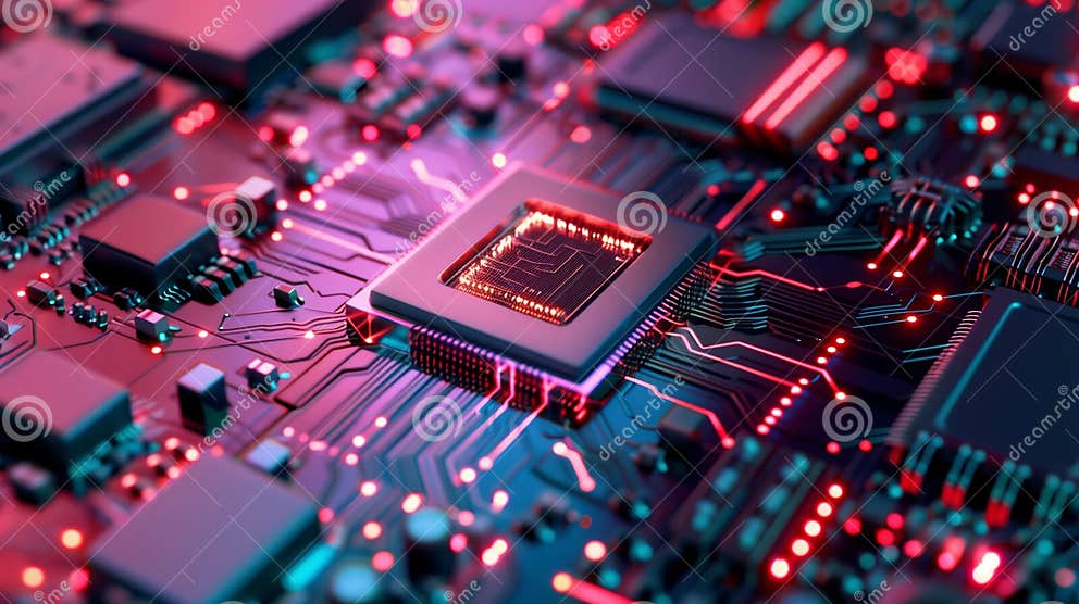 Quantum Computer Concept with CPU Processor Stock Photo - Image of collection, wallpaper: 321837362