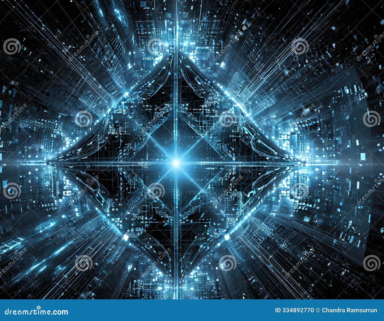 Quantum Computer Doing Complex Data Processing. Concept of Future Technology Stock Photo - Image ...