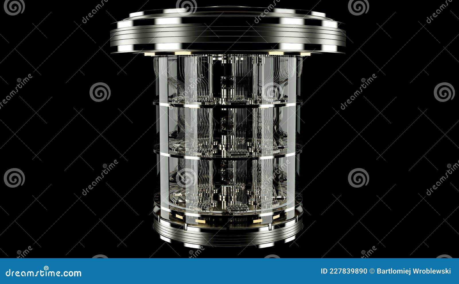 Quantum Computer Glass Casing Stock Illustration - Illustration of ...