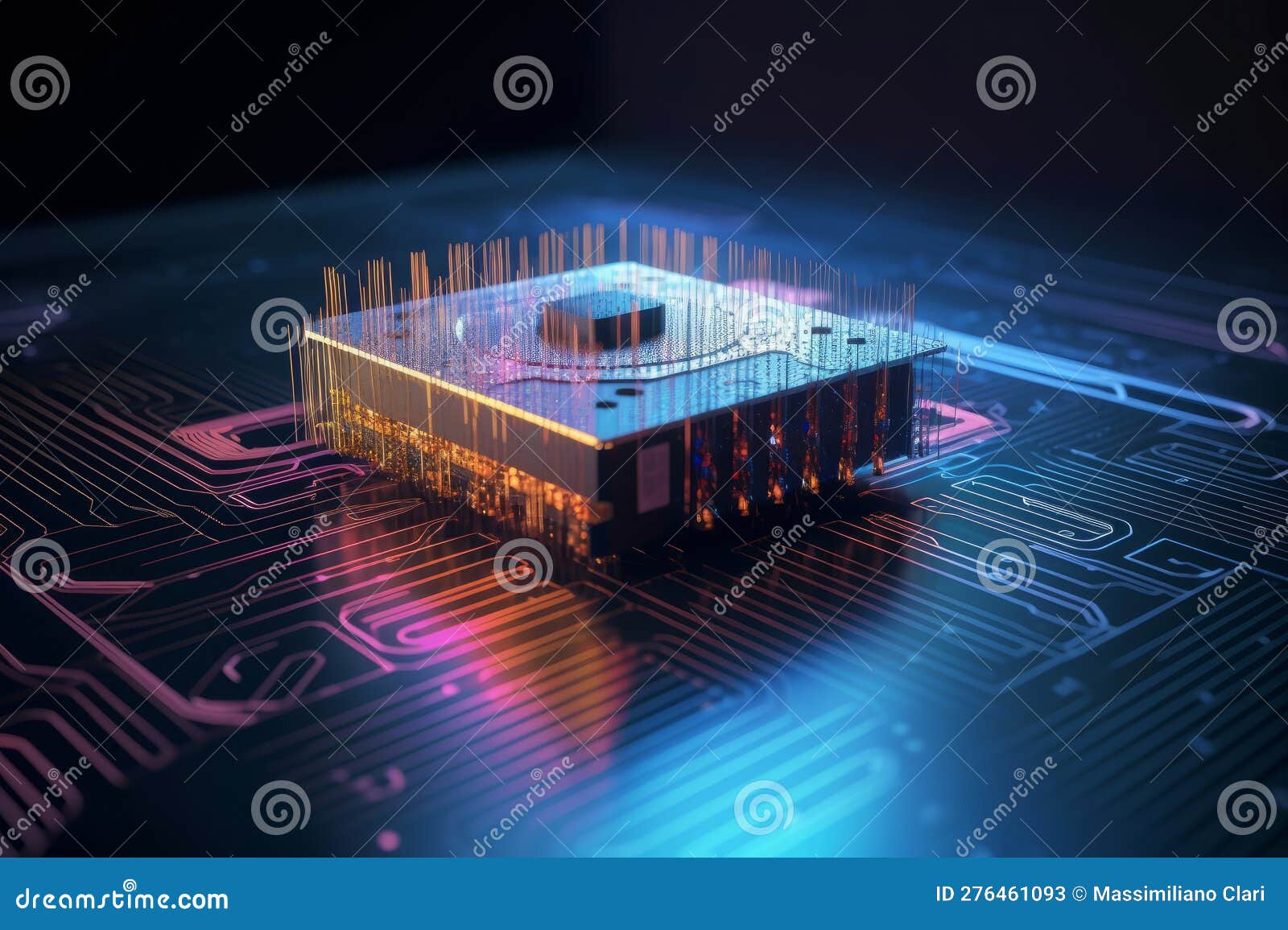 Quantum Computer of Glowing Qubits. Abstract Concept Supercomputers ... Quantum Computer of Glowing Qubits. Abstract Concept Supercomputers ...