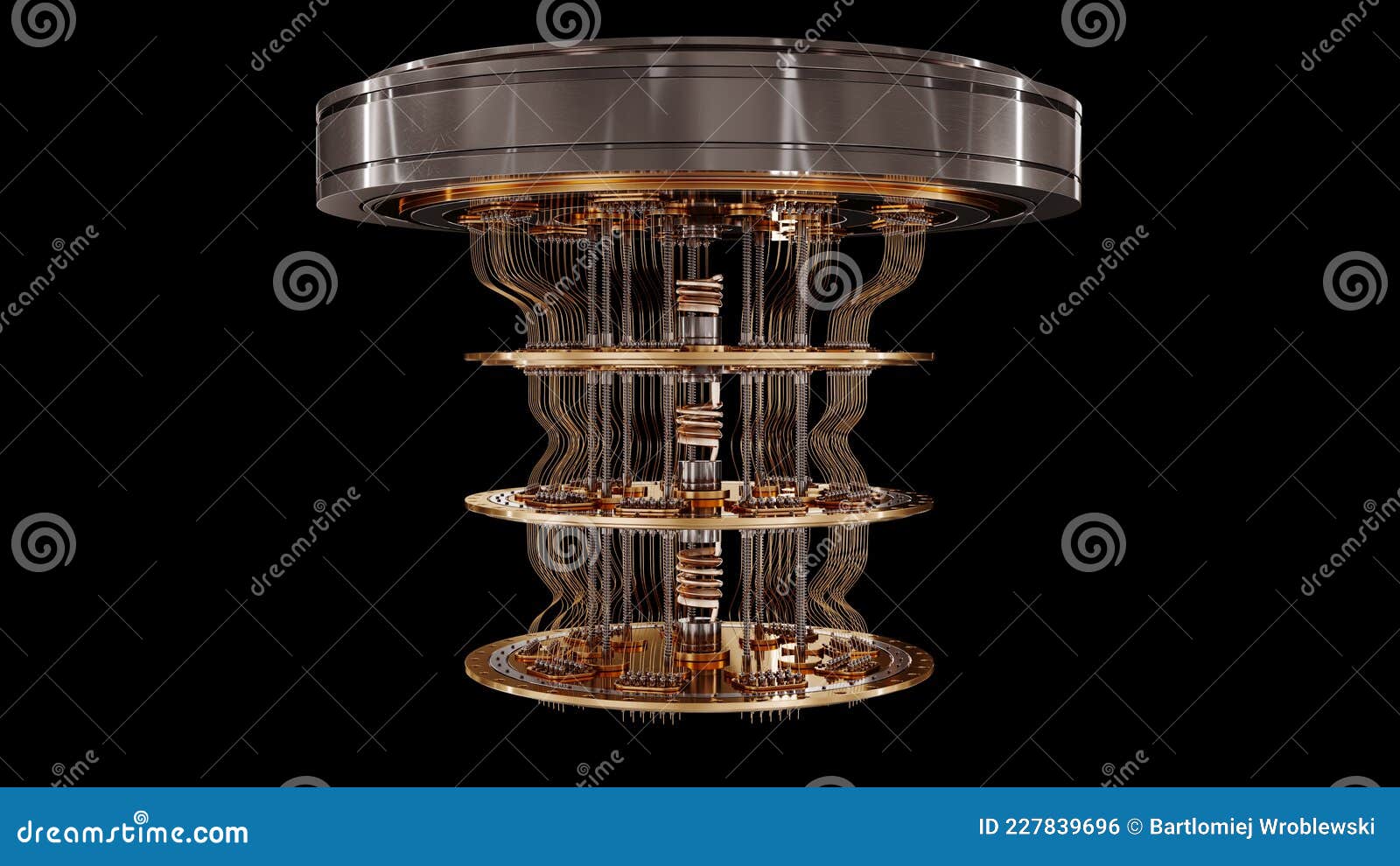 Quantum Computer Illustration Stock Illustration - Illustration of ...