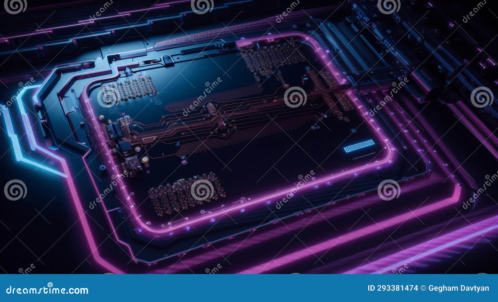 Inside Quantum PC. Quantum Computing, Circuit At Work - Superposition ...