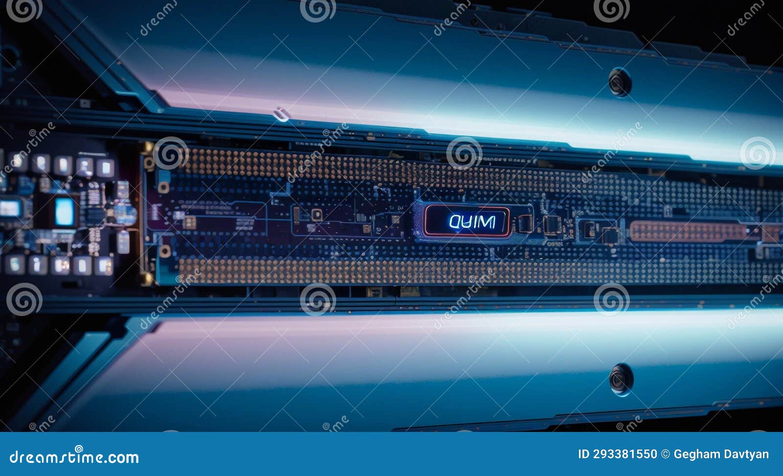 Inside Quantum PC. Quantum Computing, Circuit At Work - Superposition ...