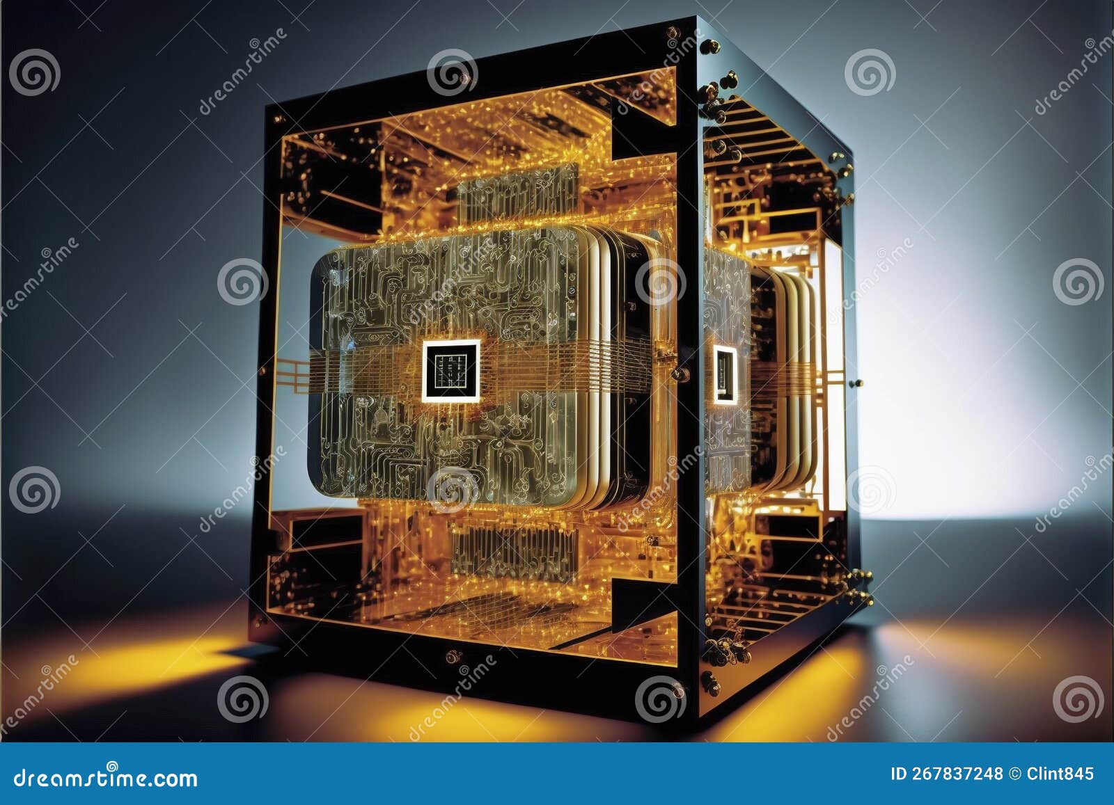 A Quantum Computer, with Its Processors Running Calculations at Faster ...