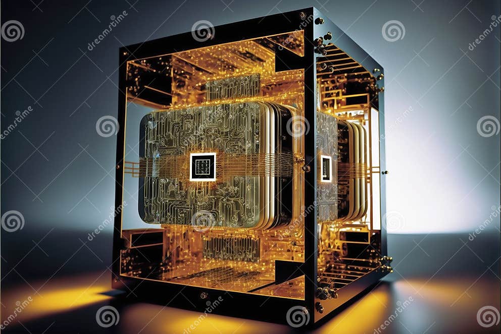A Quantum Computer, with Its Processors Running Calculations at Faster ...