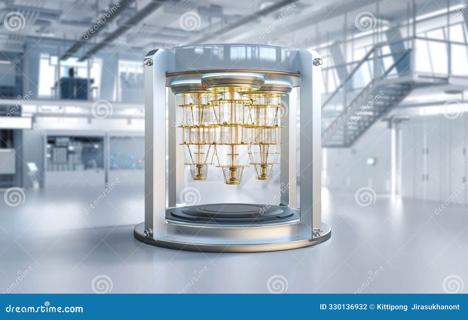 Quantum Computer, Storage, Virtual Reality, Futuristic Pink Blue Neon ...