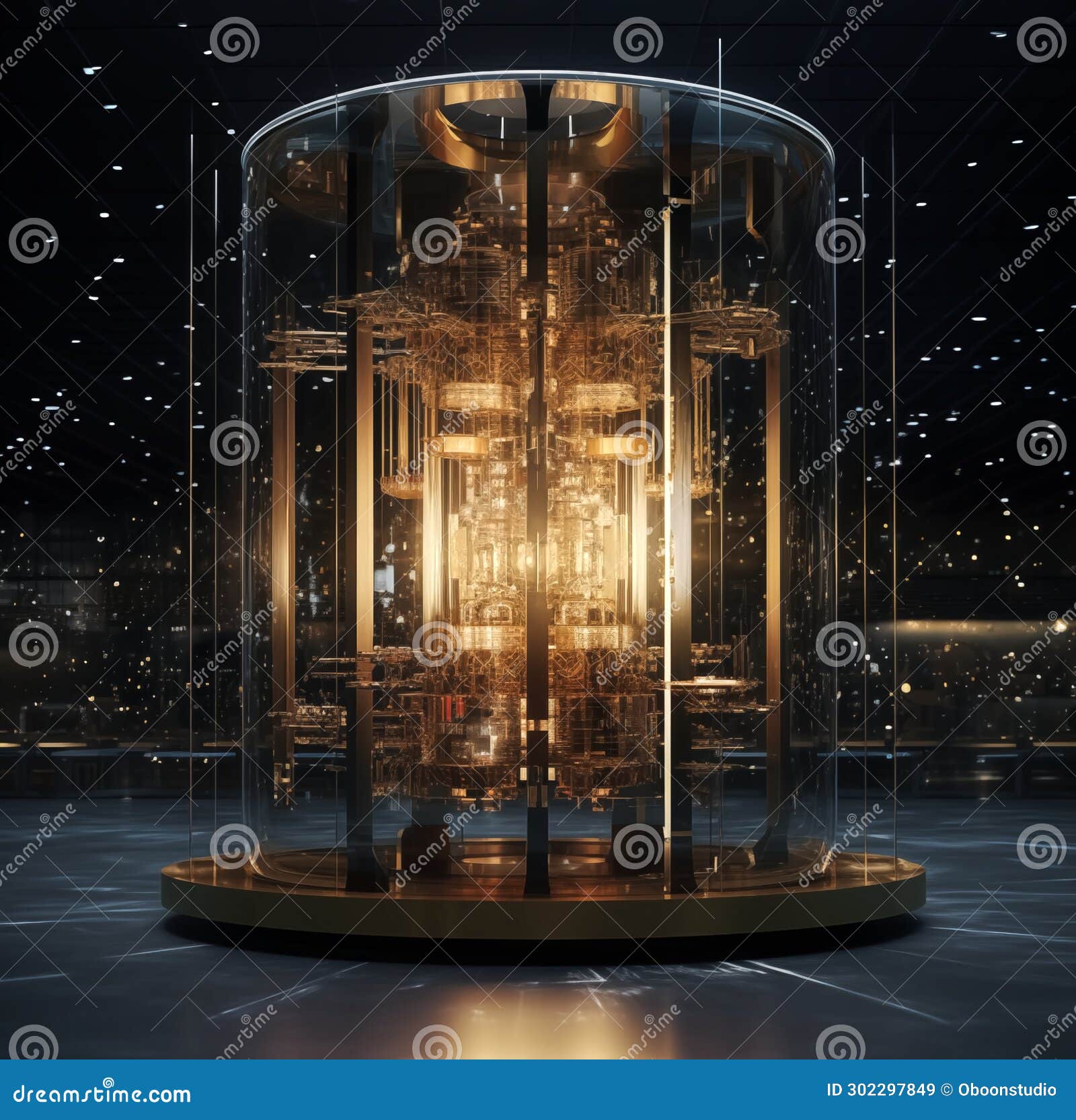 Quantum Computer,super Computer, Quantum Supremacy Stock Illustration ...