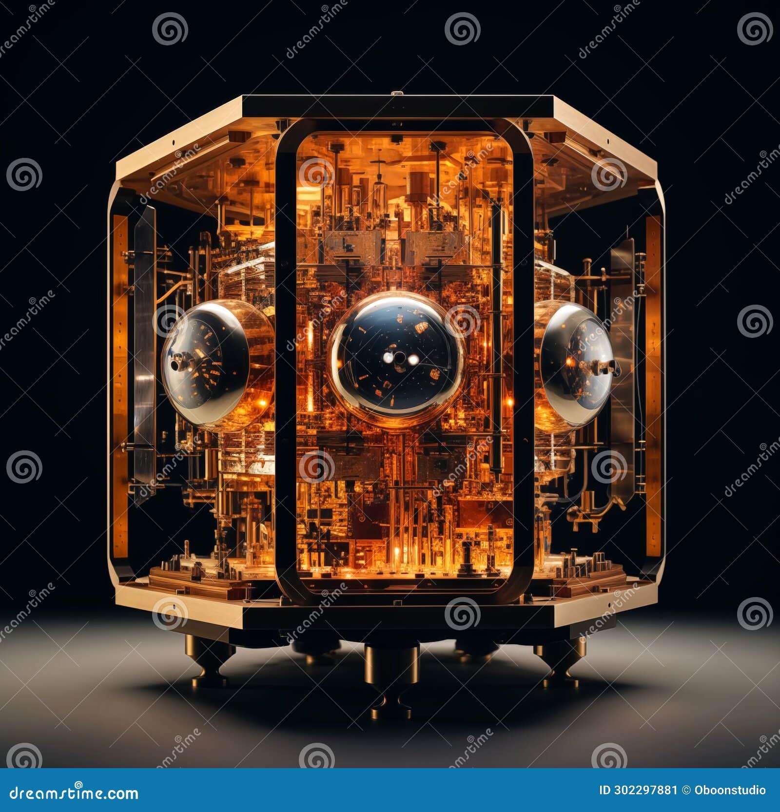 Quantum Computer,super Computer, Quantum Supremacy Stock Illustration ...