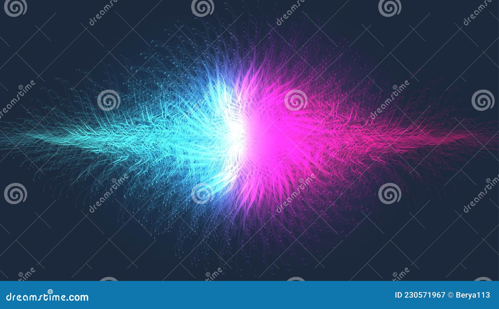 Quantum Computer Technology Banner Design Template Concept. Deep ...