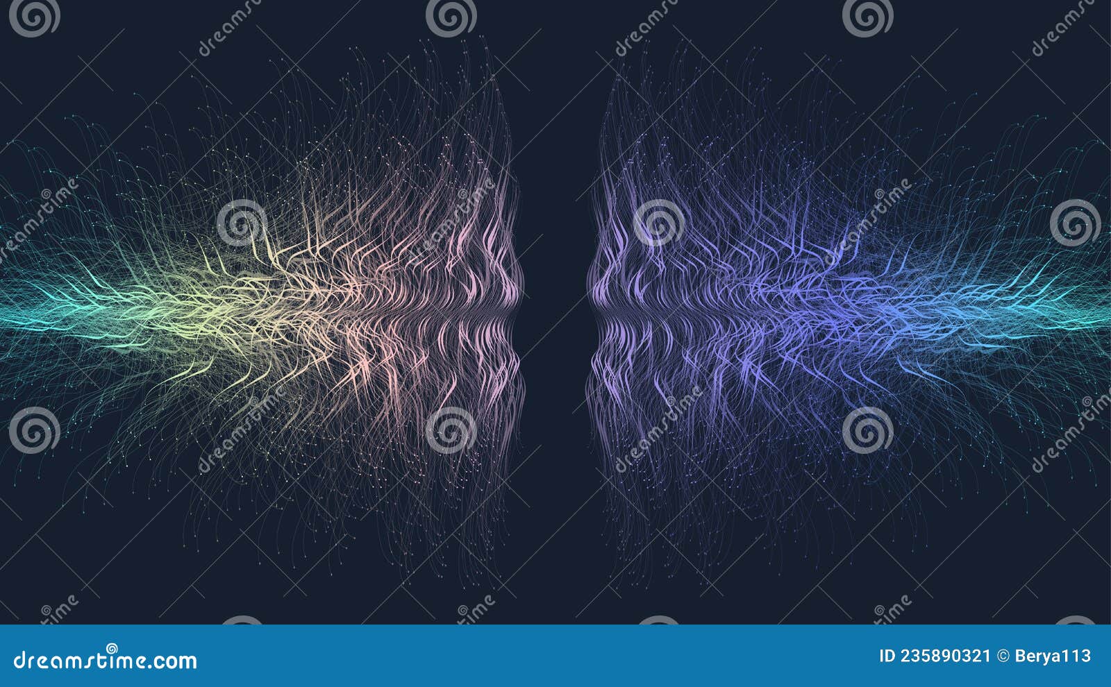 Quantum Computer Technology Banner Design Template Concept. Deep ...