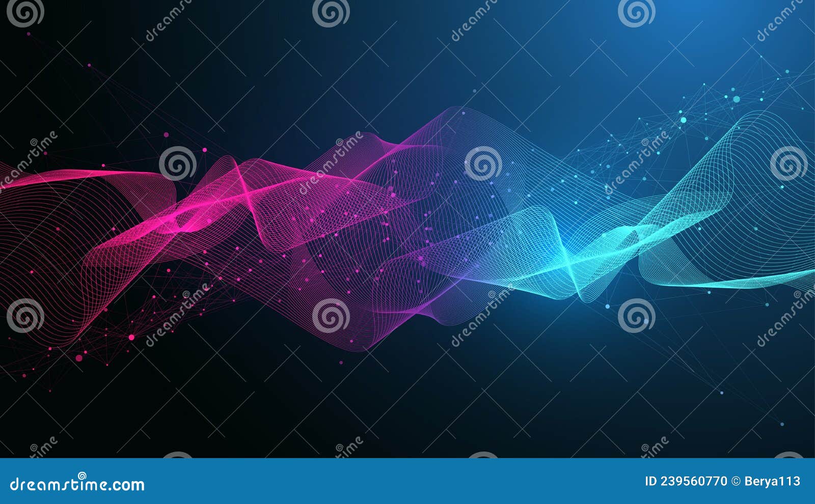 Quantum Computer Technology Banner Design Template Concept. Deep ...