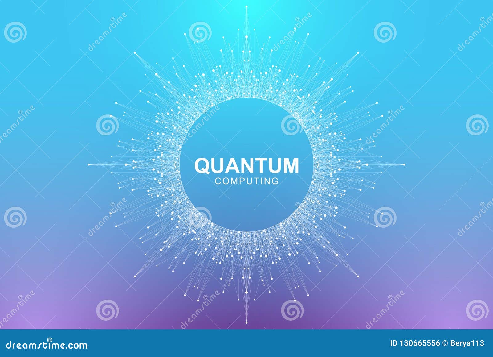 Quantum Computer Technology Concept. Deep Learning Artificial ...