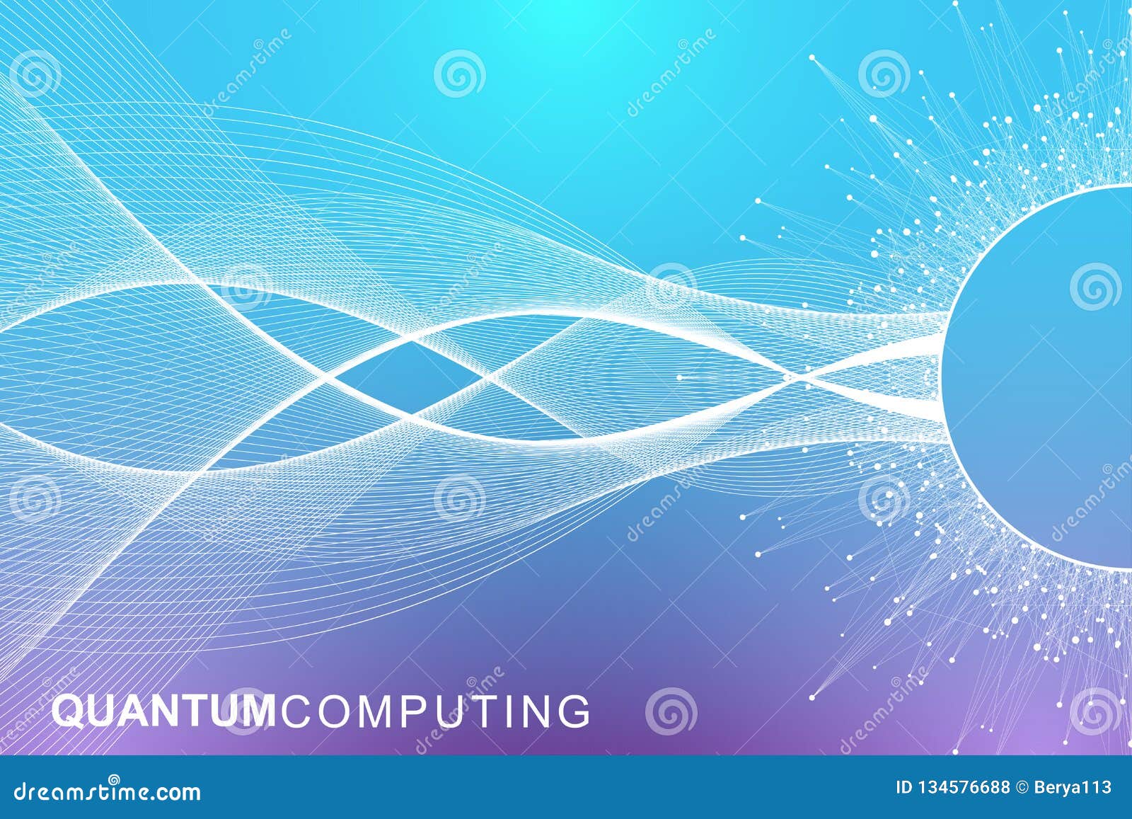 Quantum Computer Technology Concept. Deep Learning Artificial ...