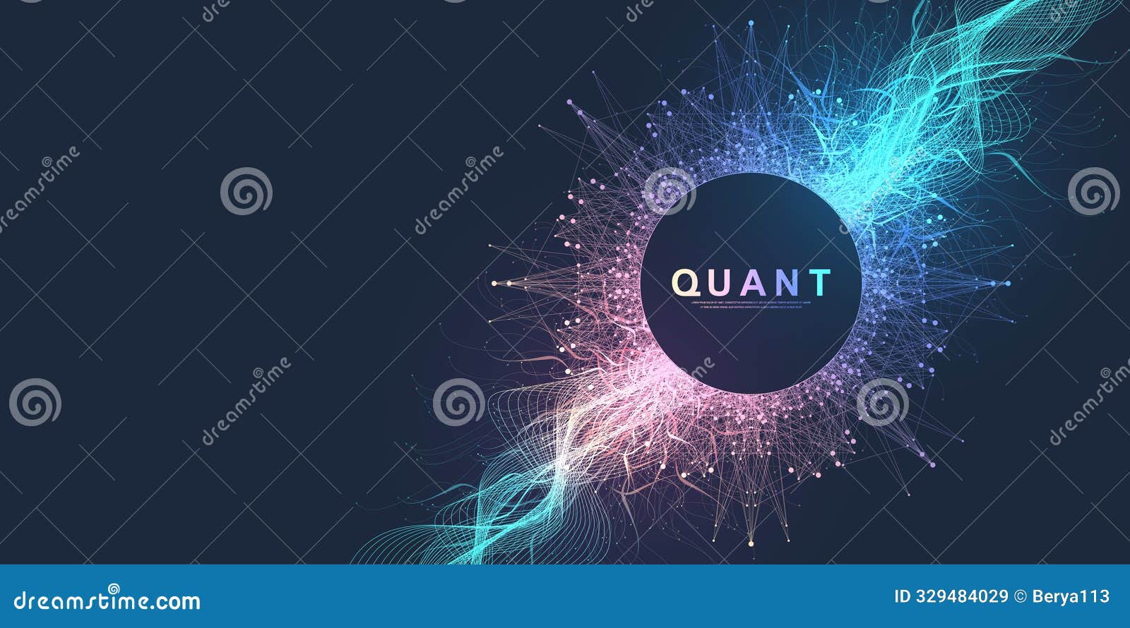 Quantum Computer Technology Concept. Deep Learning Artificial ...