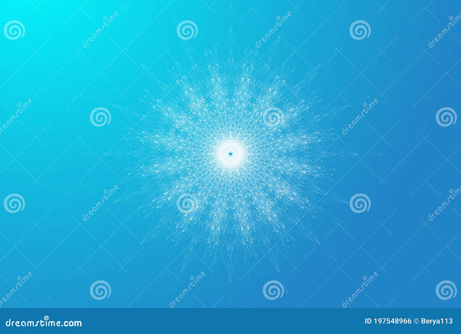 Quantum Computer Technology Concept. Sphere Explosion Background. Deep ...